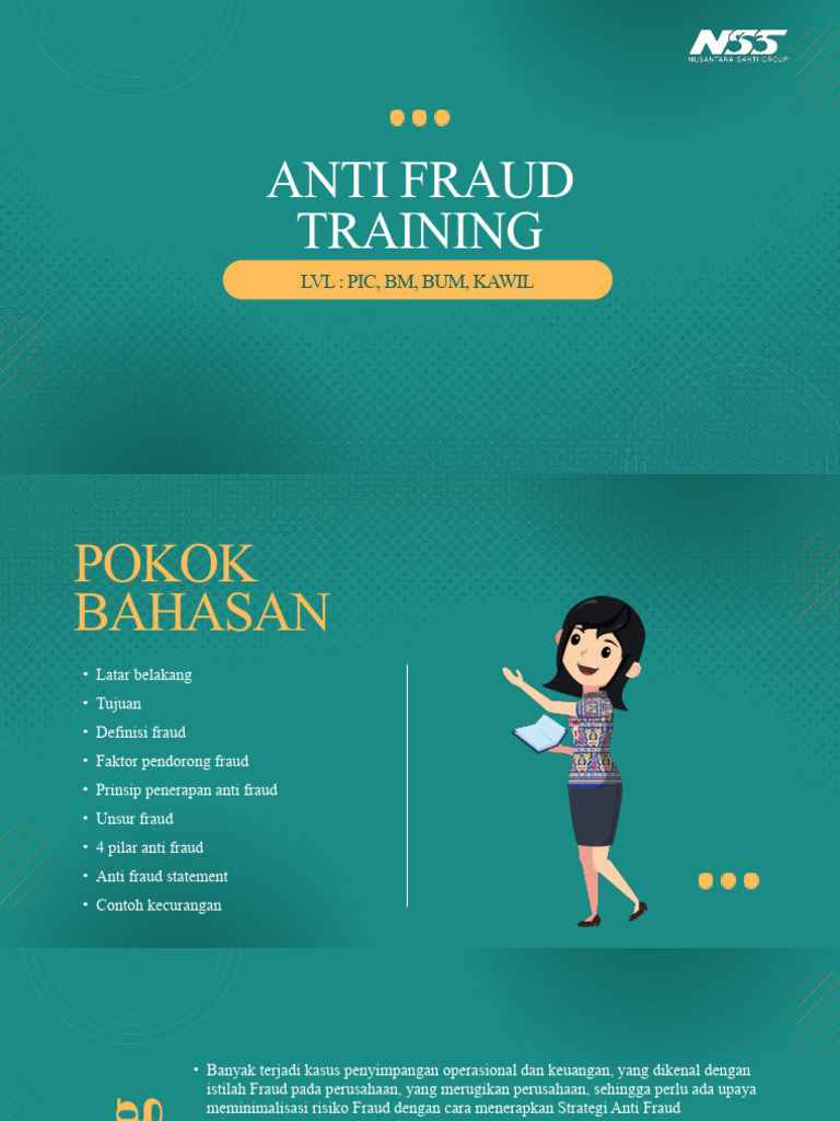 Anti Fraud Training - Pic BM Bum Kawil | PDF