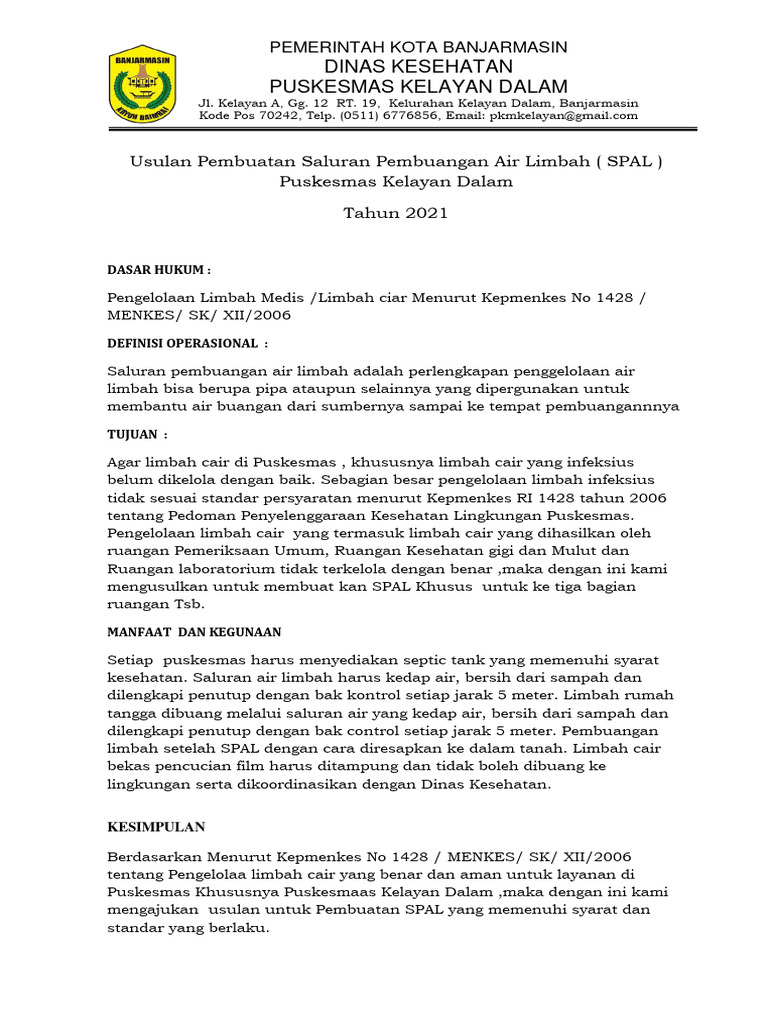 1.4.3.3 Contoh Usulan Pemasangan Ipal | PDF