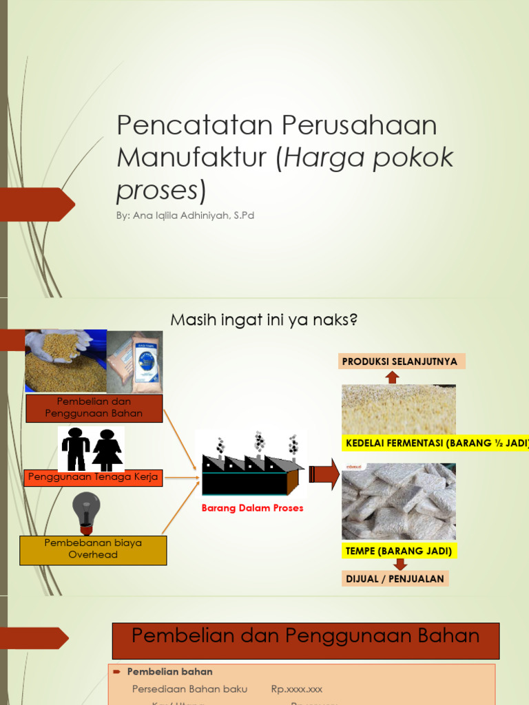 Pencatatan Barang Dalam Proses Manufaktur | PDF | Bisnis | Pengelolaan ...