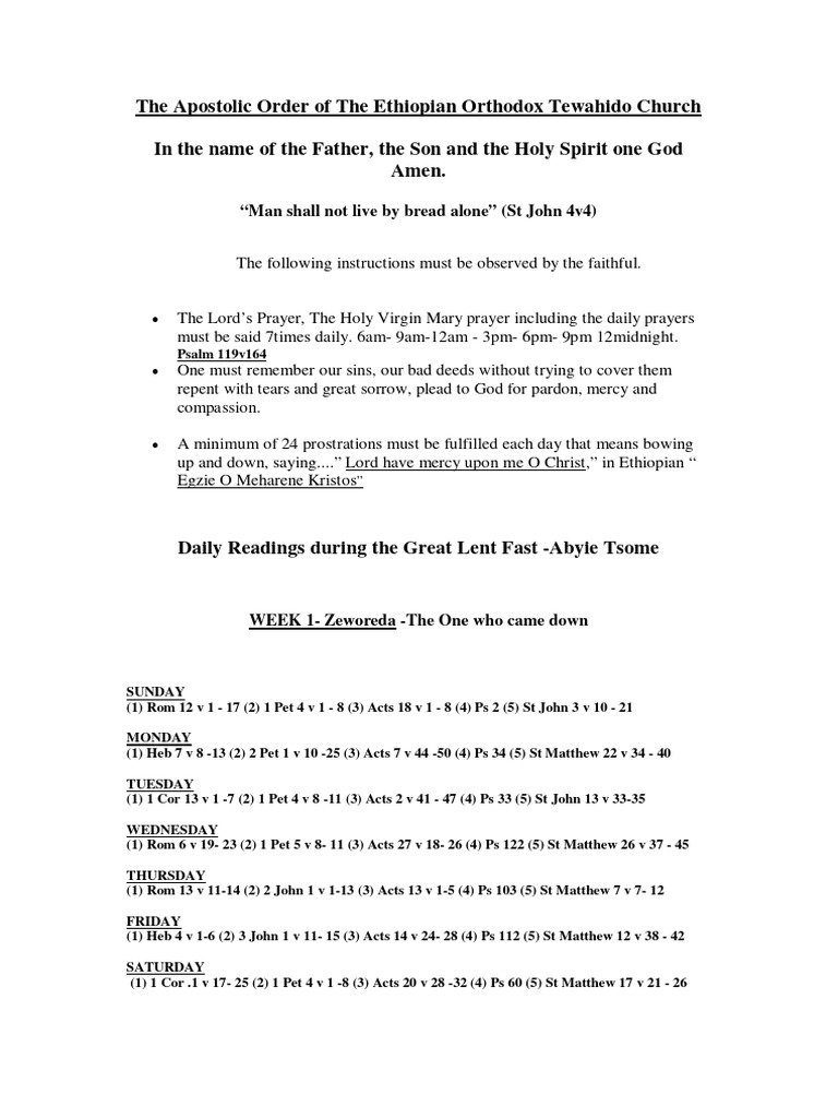 Lent Readings | PDF | Jesus | Mercy