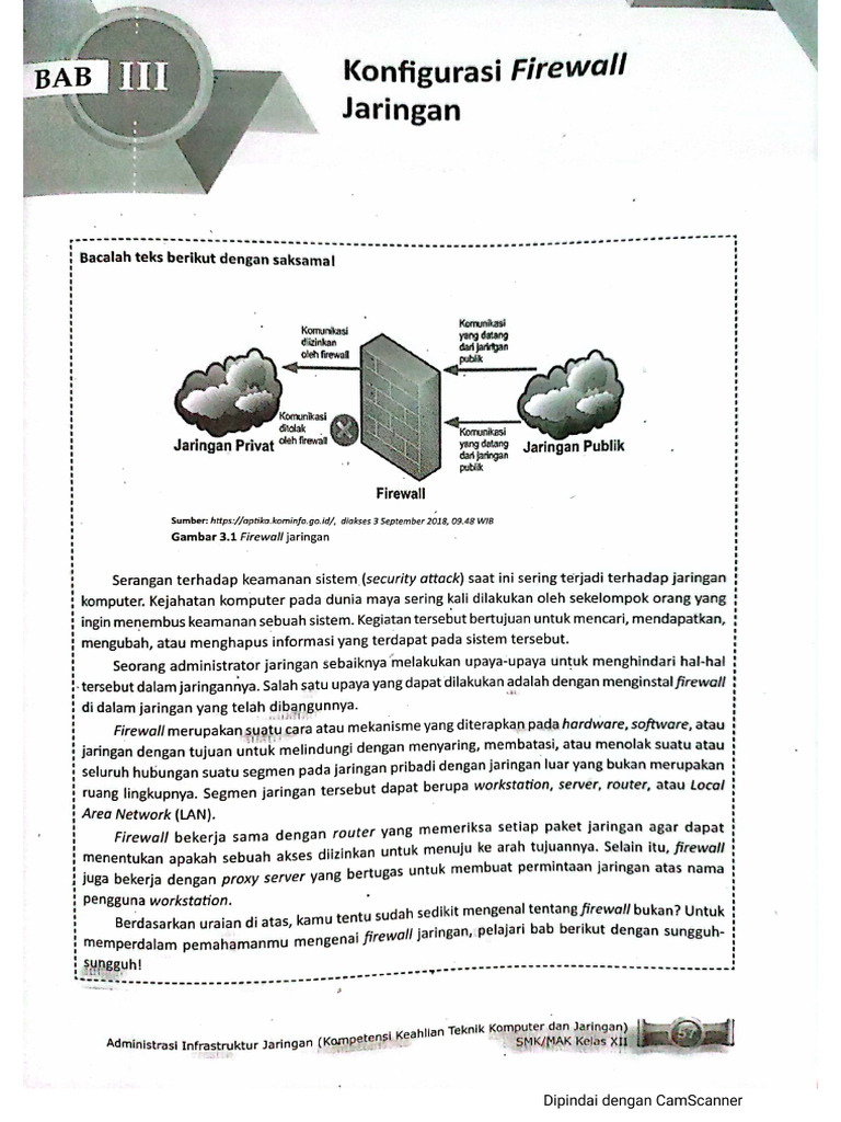 Bab 3 Konfigurasi Firewall Jaringan | PDF