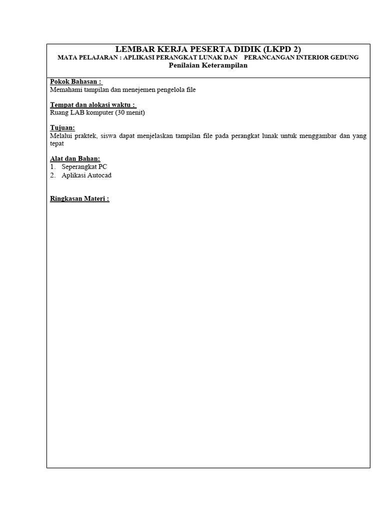 LKPD 2 (Cad) | PDF | Komputer