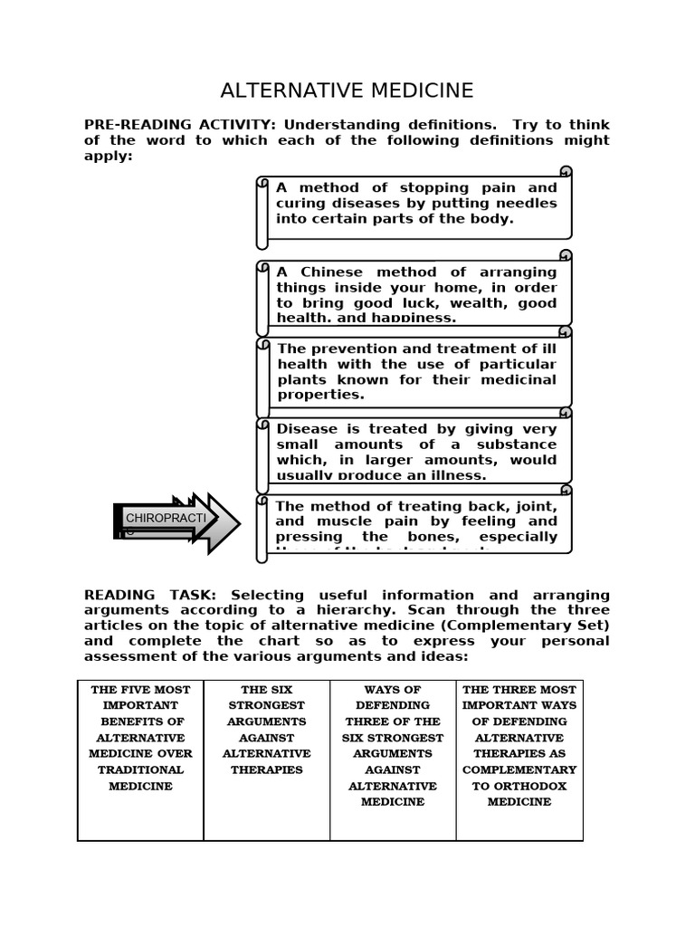 Key - Part - 3 - Alternative - Medicine | PDF | Alternative Medicine ...