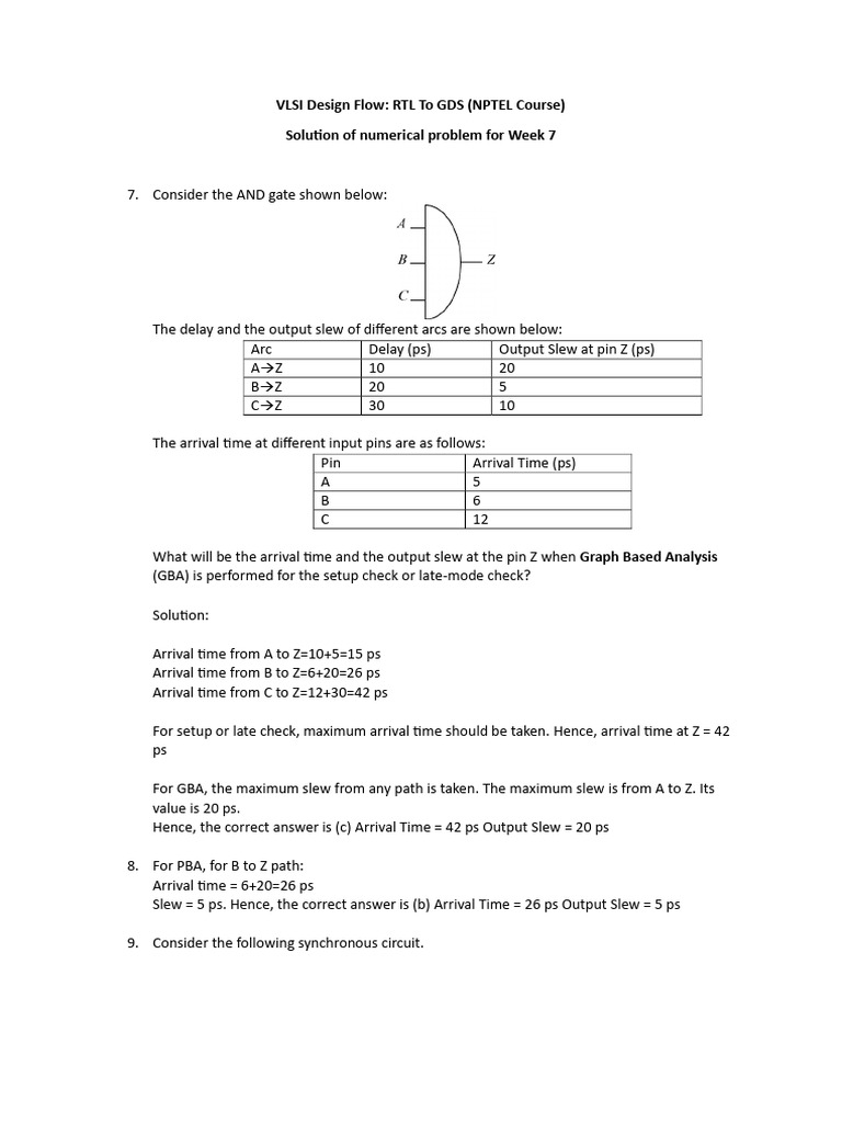 Solution of Numerical Problem Week 7 | PDF | Electronic Engineering ...