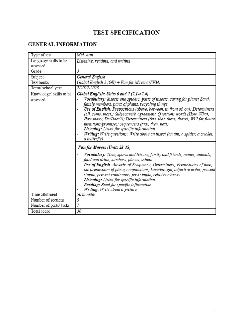 Ge 3 LRW | PDF | English Language | Question