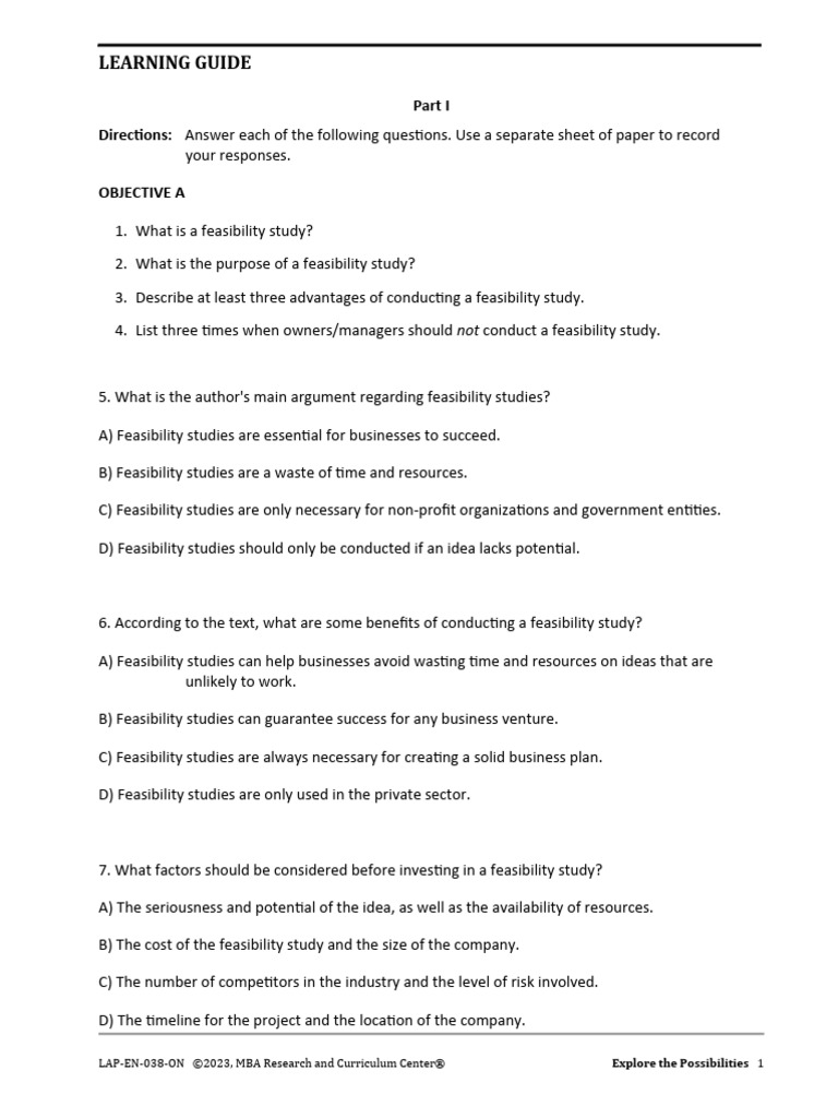 EN38 Learning Guide A | PDF