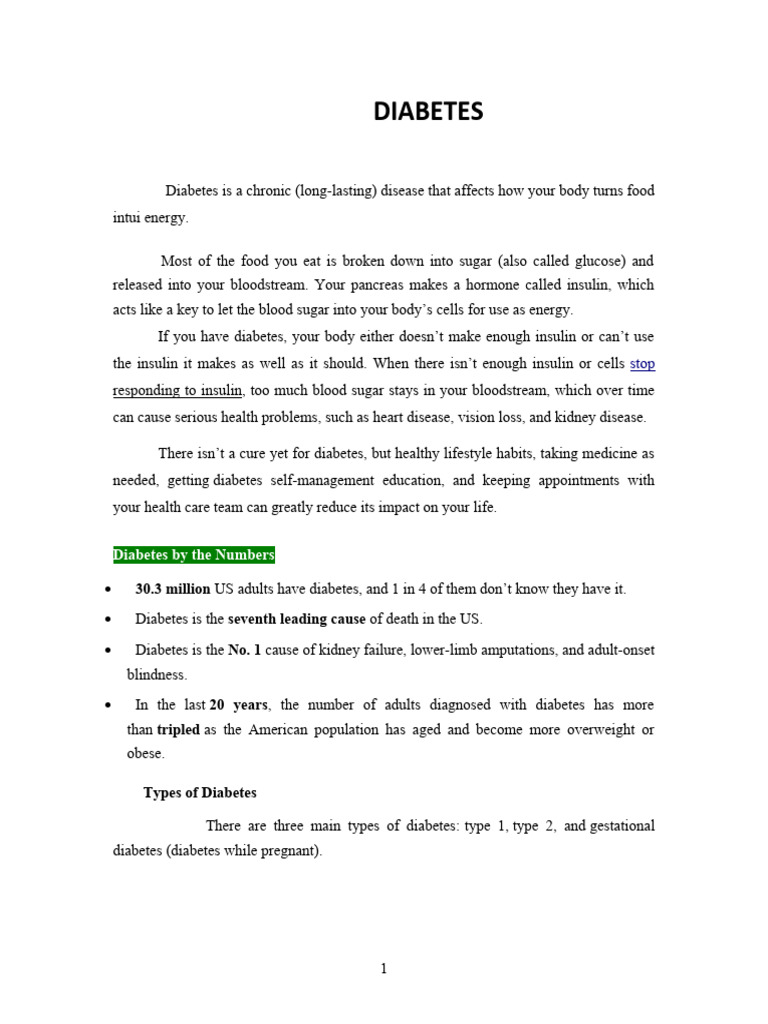 Diabetes Pdf Prediabetes Gestational Diabetes