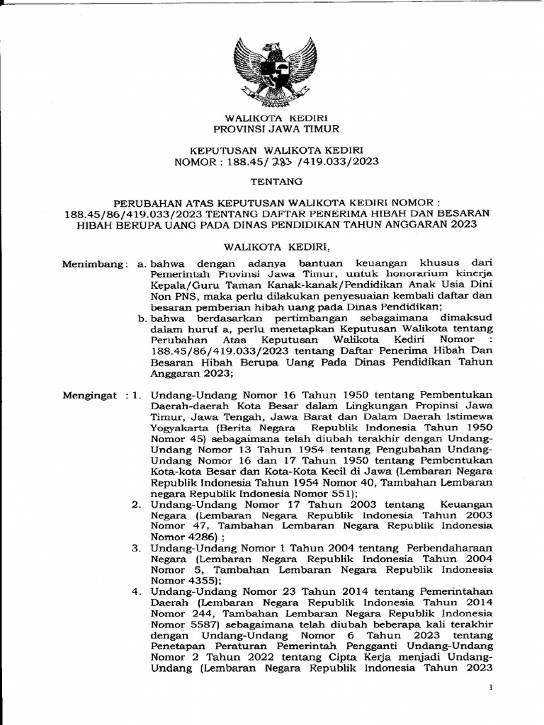 SK Hibah Tahap 2 | PDF