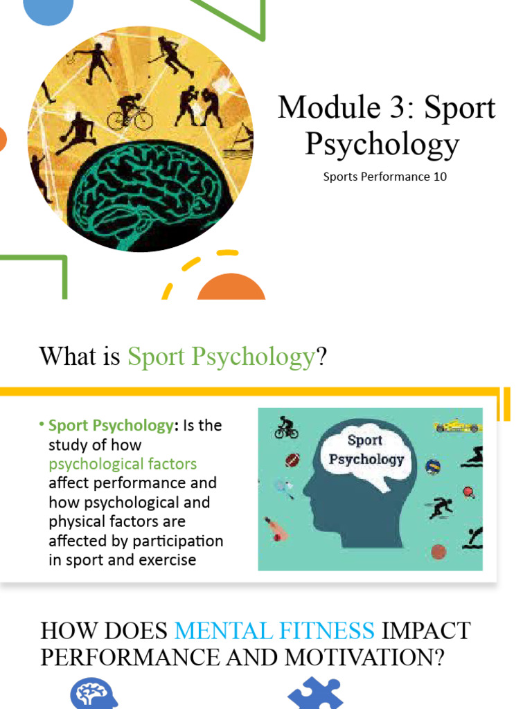 Module 3 Sports Psychology | PDF | Anxiety | Motivational