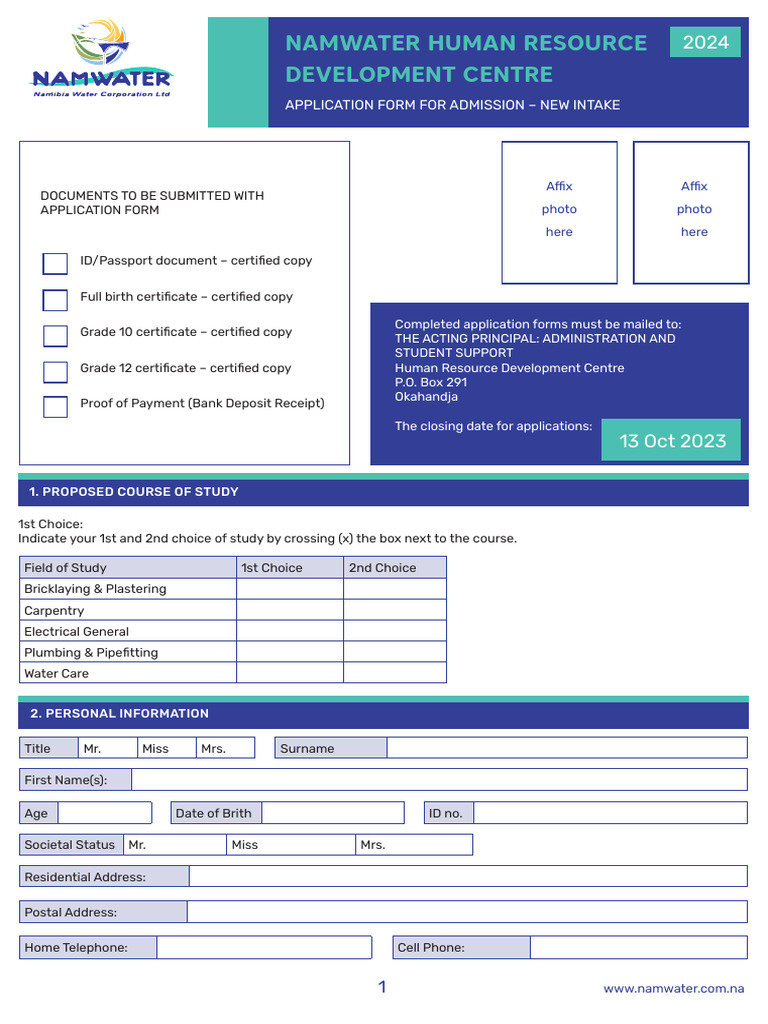 HRDC Application Form 2024 | PDF