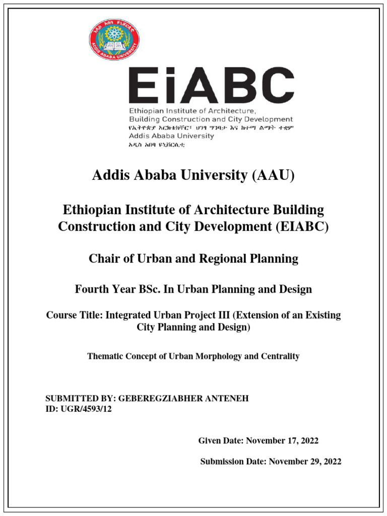 Gebregziabher Anteneh Ugr4593 ... Morphology | PDF | Methodology | Analysis