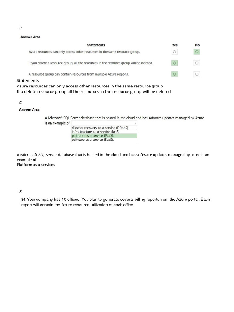 Az 900 Question Merged New Oct | PDF | Cloud Computing | Microsoft Azure