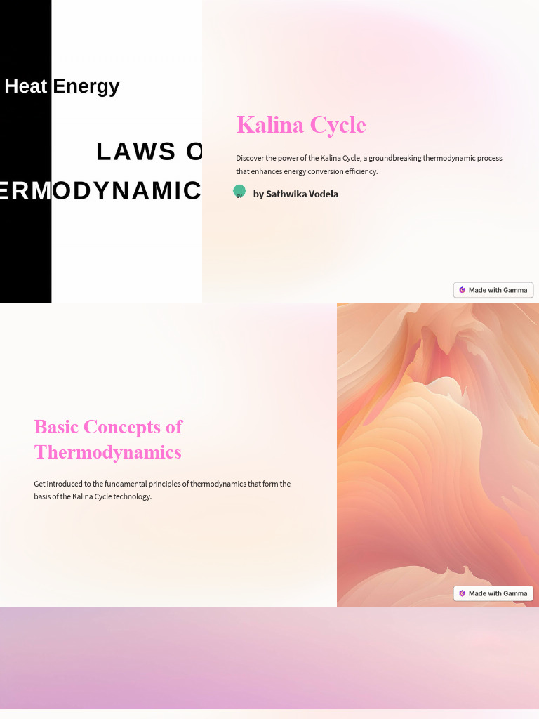 Kalina Cycle | PDF