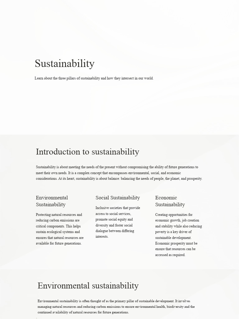 Sustainability | PDF | Sustainability | Resource