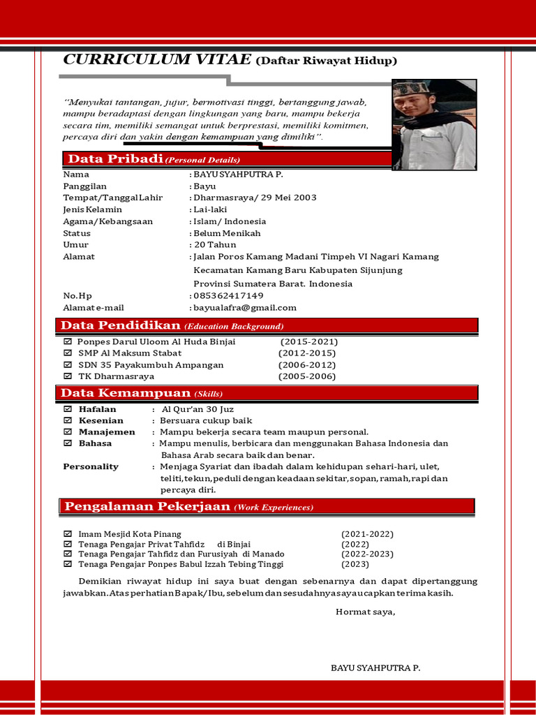 CV Bayu Syahputra P. | PDF