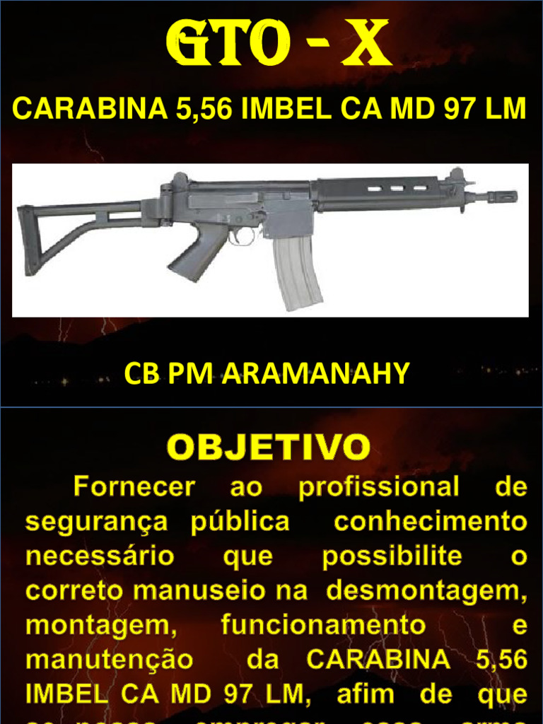 Carabina MD97 GTO - X | PDF | Carregador (armas de fogo) | Rifle