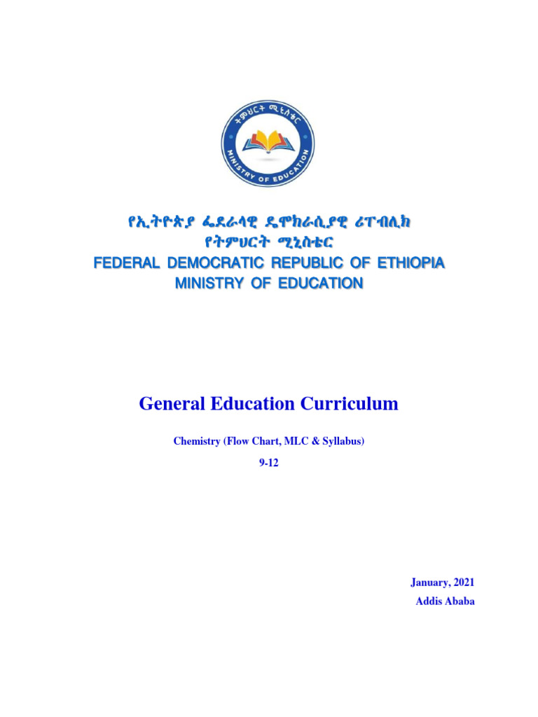 Chemistry 9-12 - Curriculum - Revised by HST - 2014 Bishoftu B | PDF | Chemical Bond | Atoms