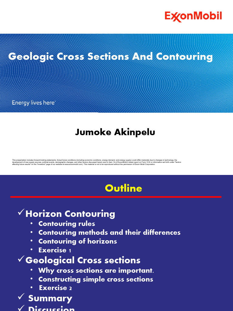 Geological Cross Sections and Contours | PDF | Contour Line | Geology