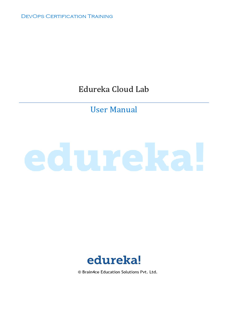 Edureka Cloud Lab Access Guide | PDF