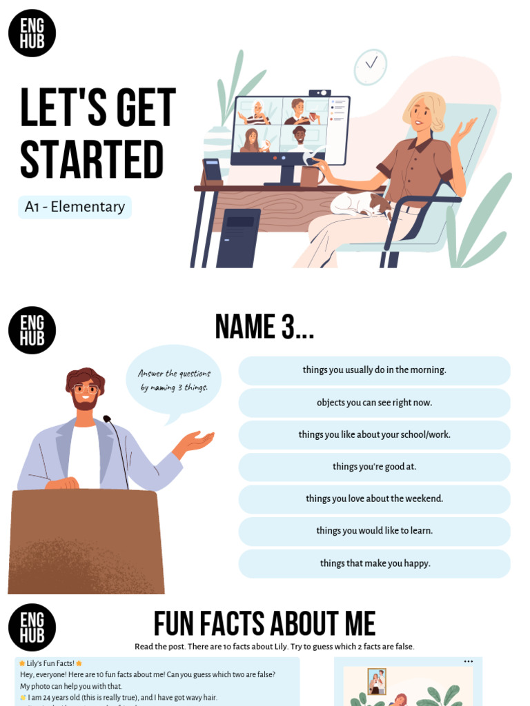 First English Lesson: Fun Facts & Practice | PDF | Fruit