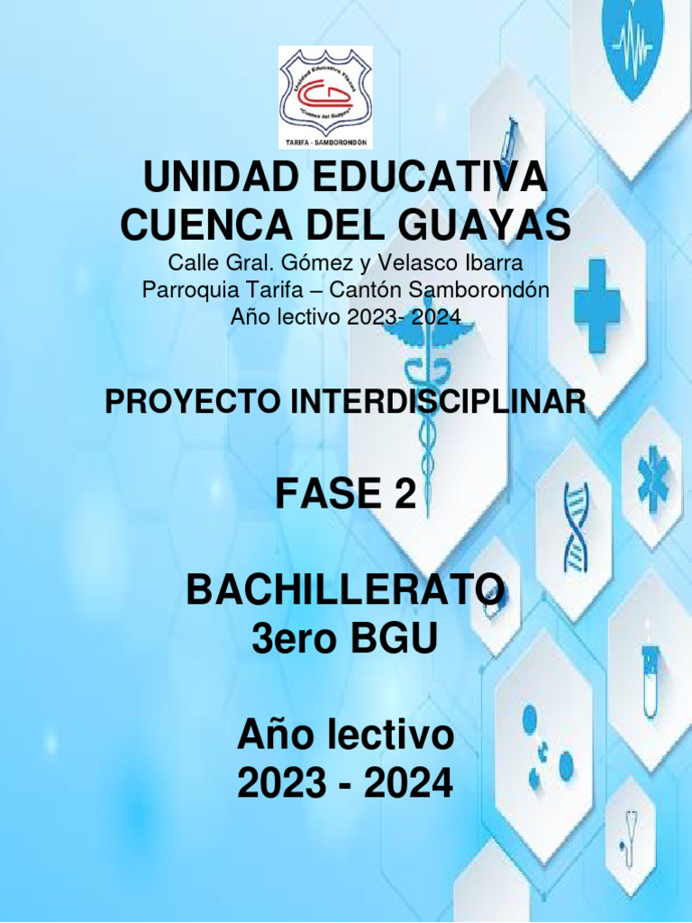 Proyecto BGU 3ero 2da Fase 2023 | PDF | Infección transmitida sexualmente | Reproducción humana