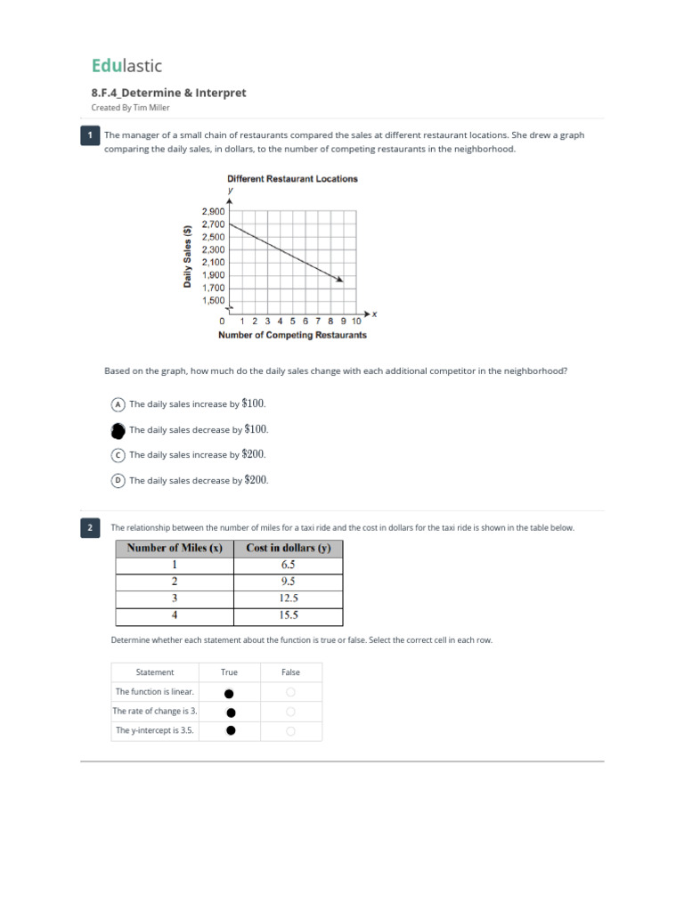 Analyzing Linear Relationships in Functions | PDF | Fahrenheit ...