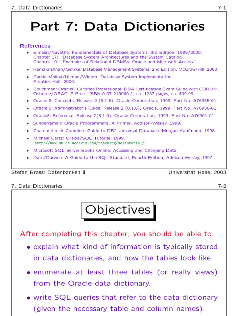Data Dictionaries | PDF | Databases | Table (Database)