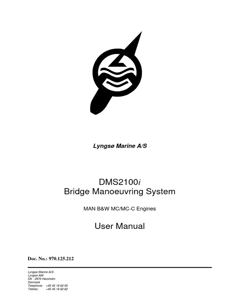 ME Bridge Manouvering System DMS2100i Manual New | PDF | Programmable ...