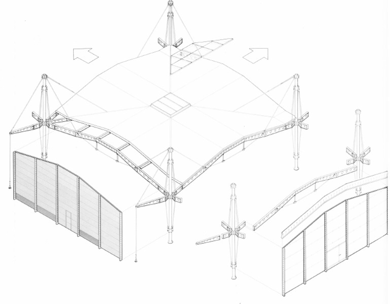 Exploded Axonometric of A Structural Bay | PDF