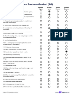 Autism Spectrum Screening Questionnaire | PDF | Autism Spectrum ...