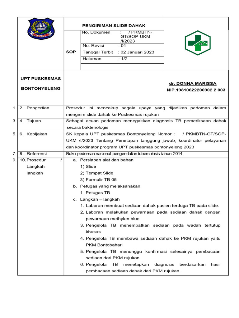 Sop Pengiriman Slide | PDF