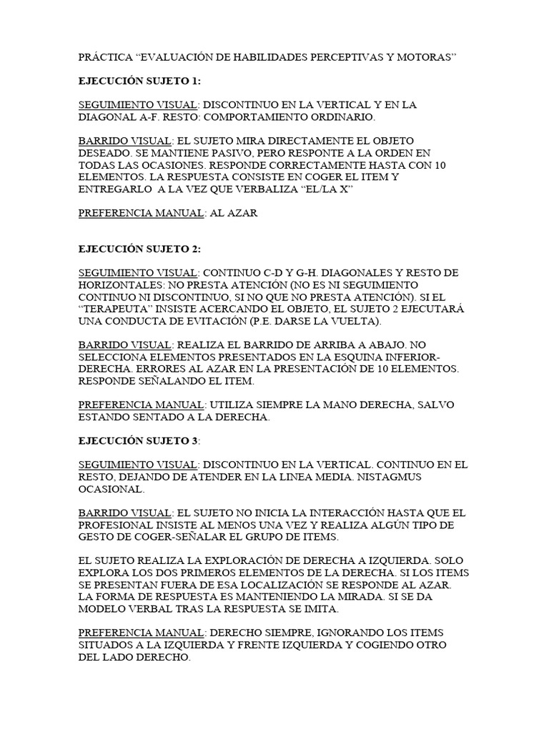 Práctica Visual Motórica | PDF