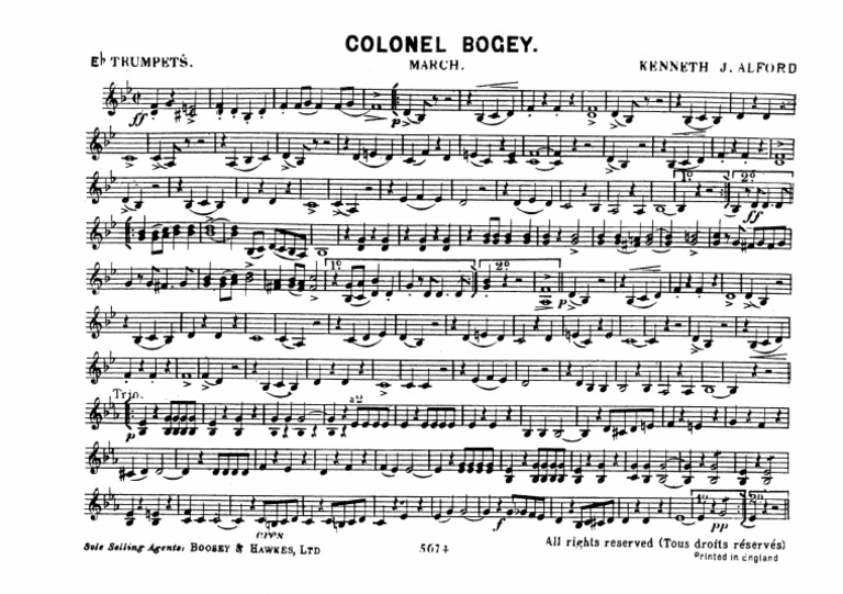 ColonelBogey 17 TrompetEb | PDF