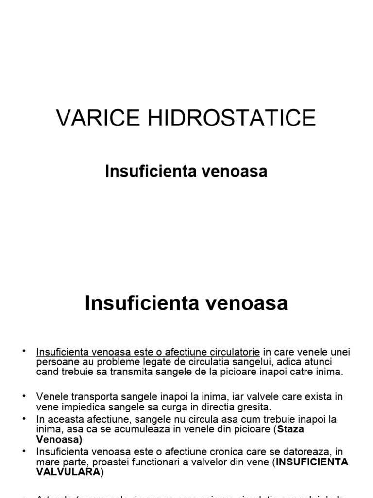 Masterat Varice Hidrostatice | PDF