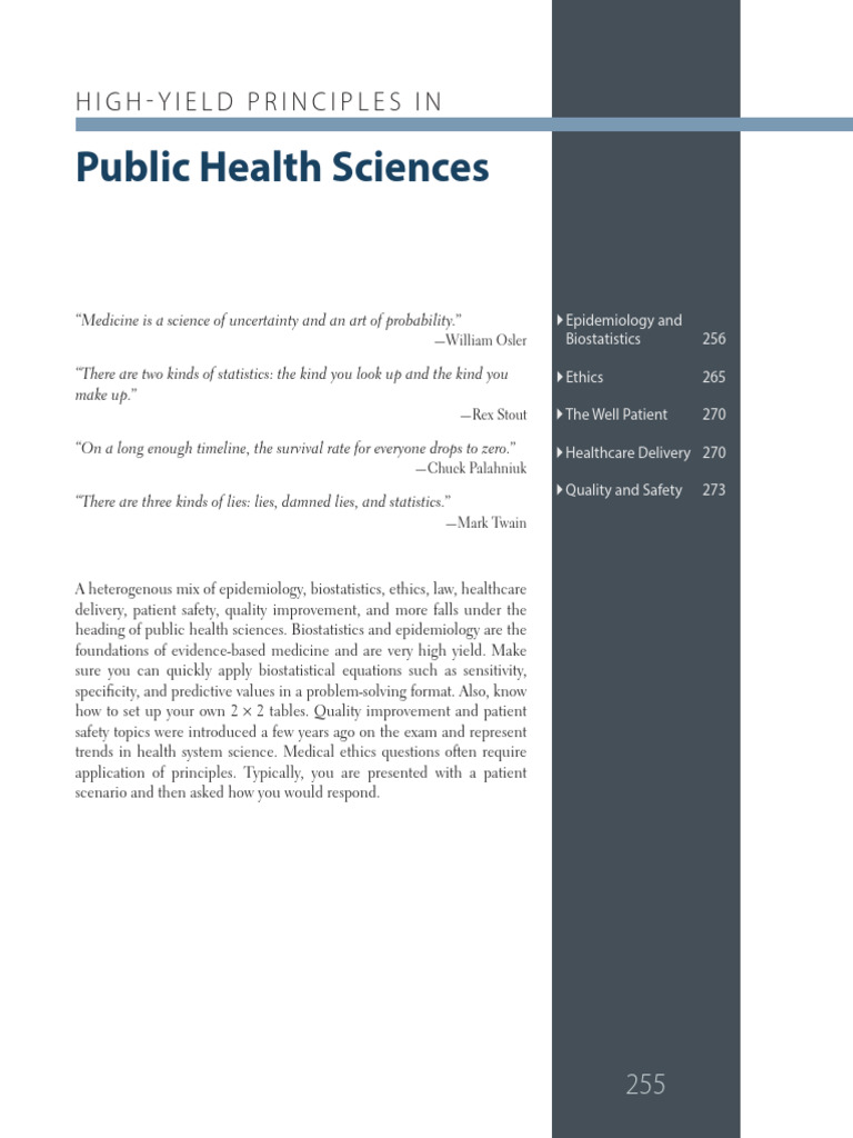 First AID For The USMLE Public Health | PDF | Sensitivity And ...