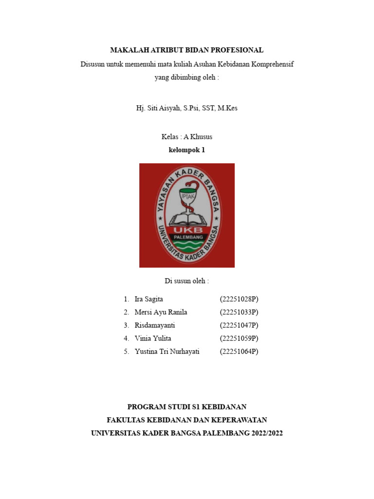 Atribut Profesional Bidan dan Filosofinya | PDF | Karier & Perkembangan