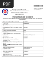 Sample Filled EPF Composite Declaration Form 11 | PDF | Access Control ...