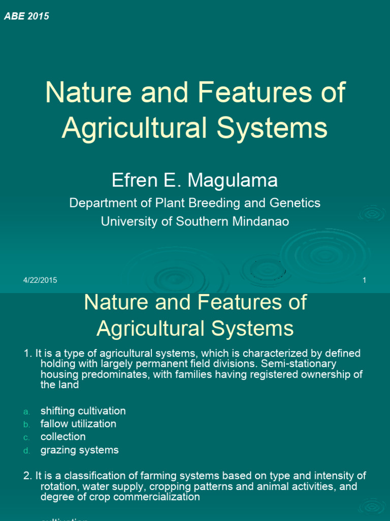2.sample Question 03 Agri Systems | PDF | Agriculture | Crop Rotation