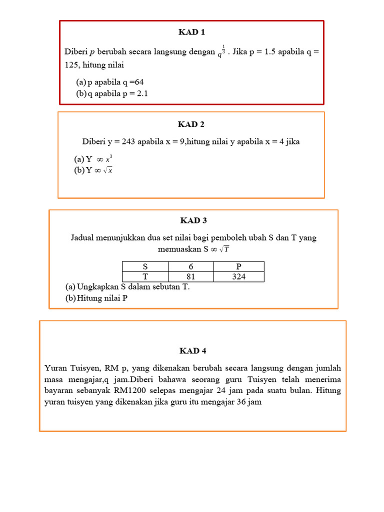 Aktiviti Math Bab 1 | PDF