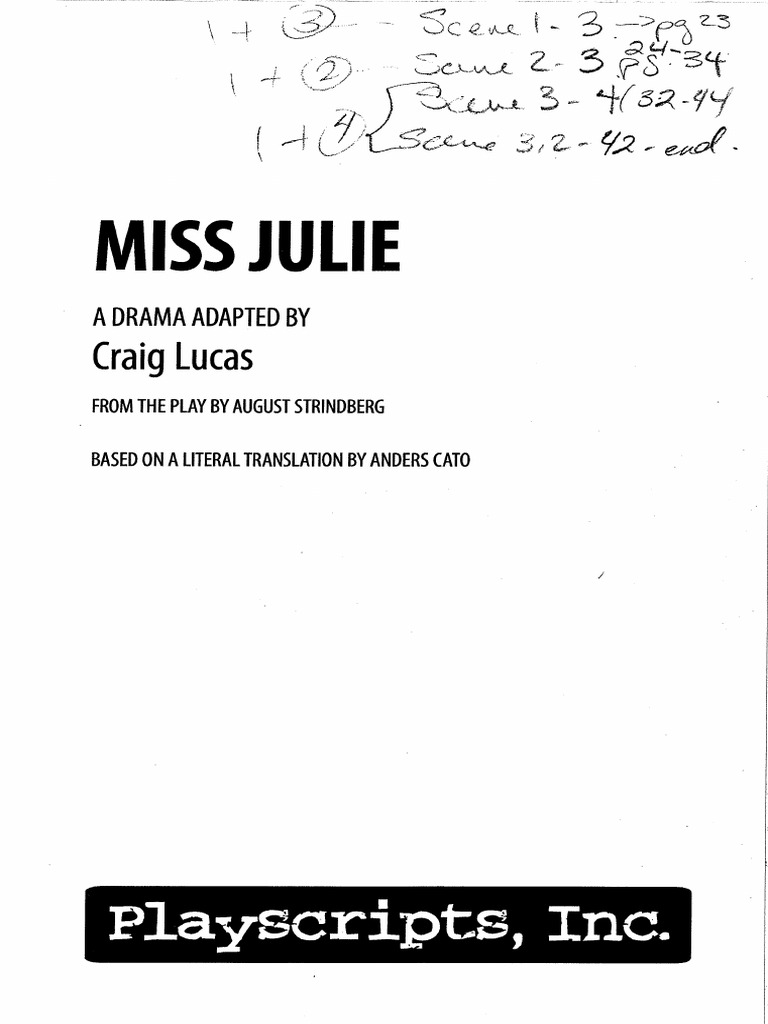 Miss Julie | PDF
