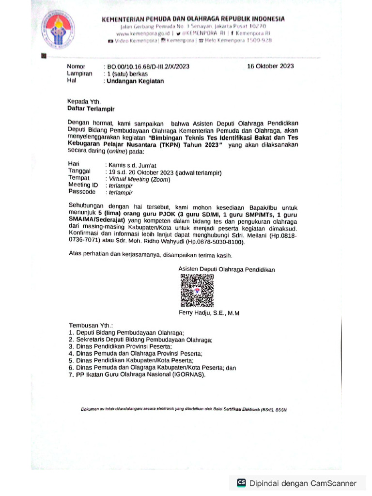 BIMTEK TKPN IGORNAS Tahun 2023 | PDF