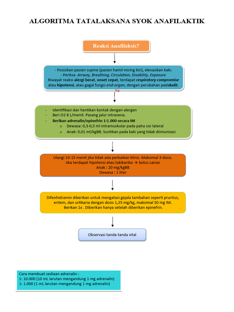Algoritma Tatalaksana Syok Anafilaktik1 | PDF | Pengembangan Diri ...