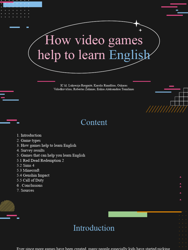 Learning English Through Video Games | PDF | Gaming