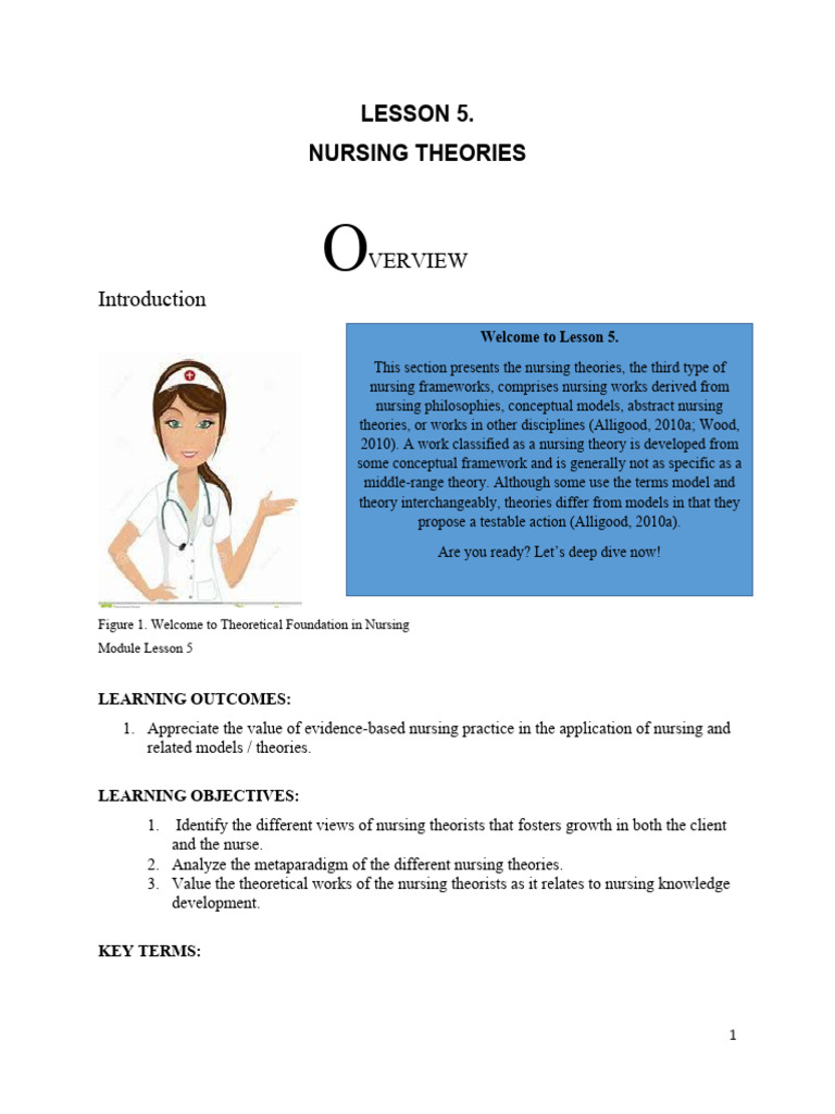 TFN Lesson 5 | PDF | Nursing | Theory