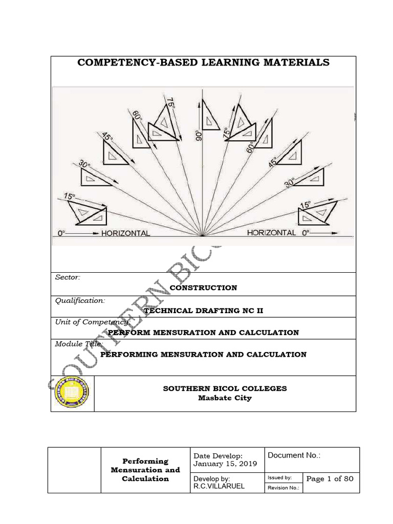Common CBLM Perform Mensuration | PDF | Electrical Resistance And Conductance | Physical Quantities