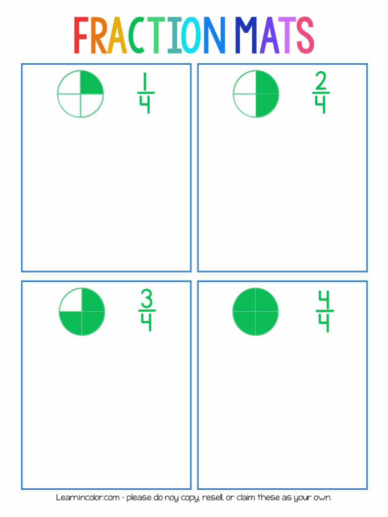 Fraction Mats | PDF