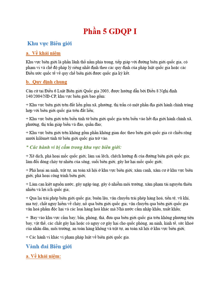 Phần 5 GDQP I | PDF