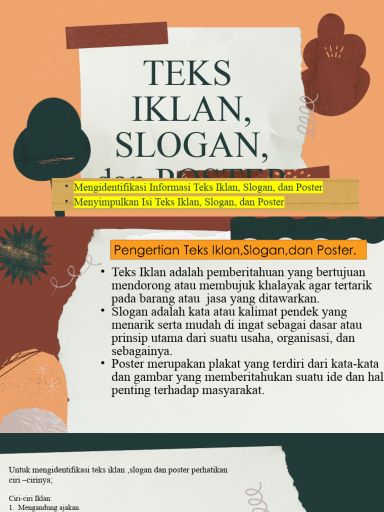 Ciri dan Jenis Iklan, Slogan, dan Poster | PDF