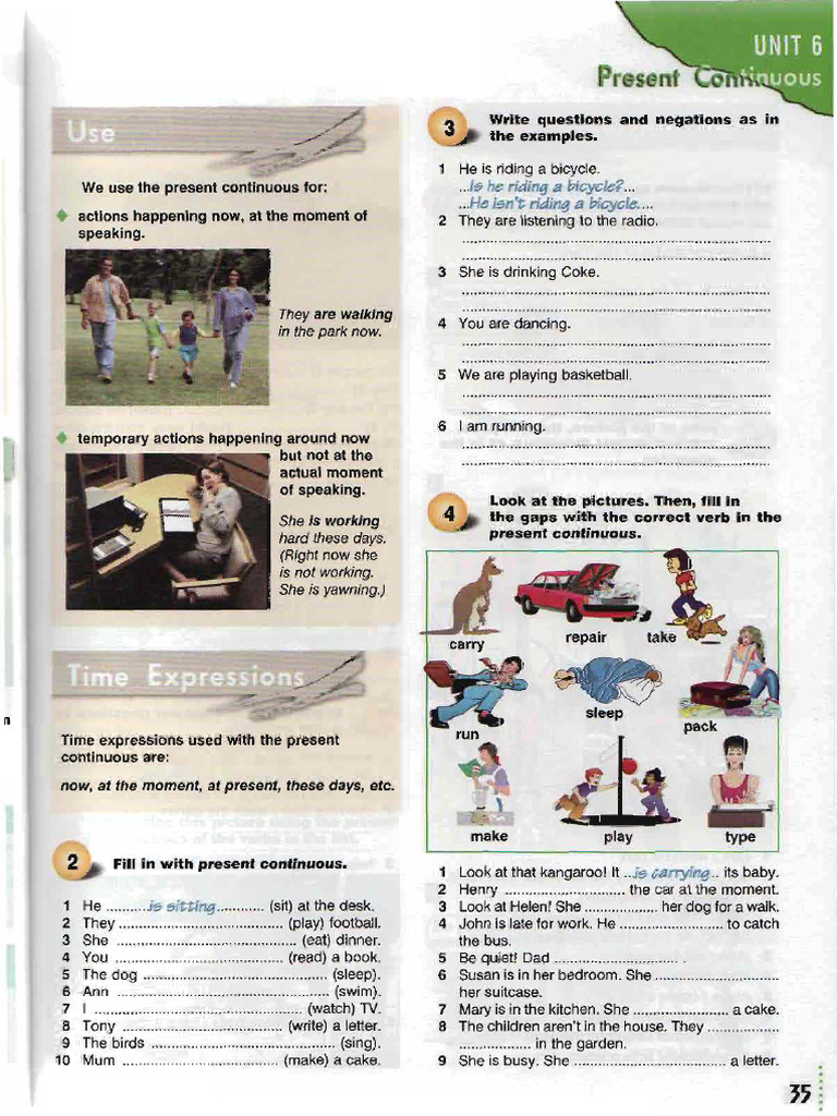 Present Cont 1 | PDF