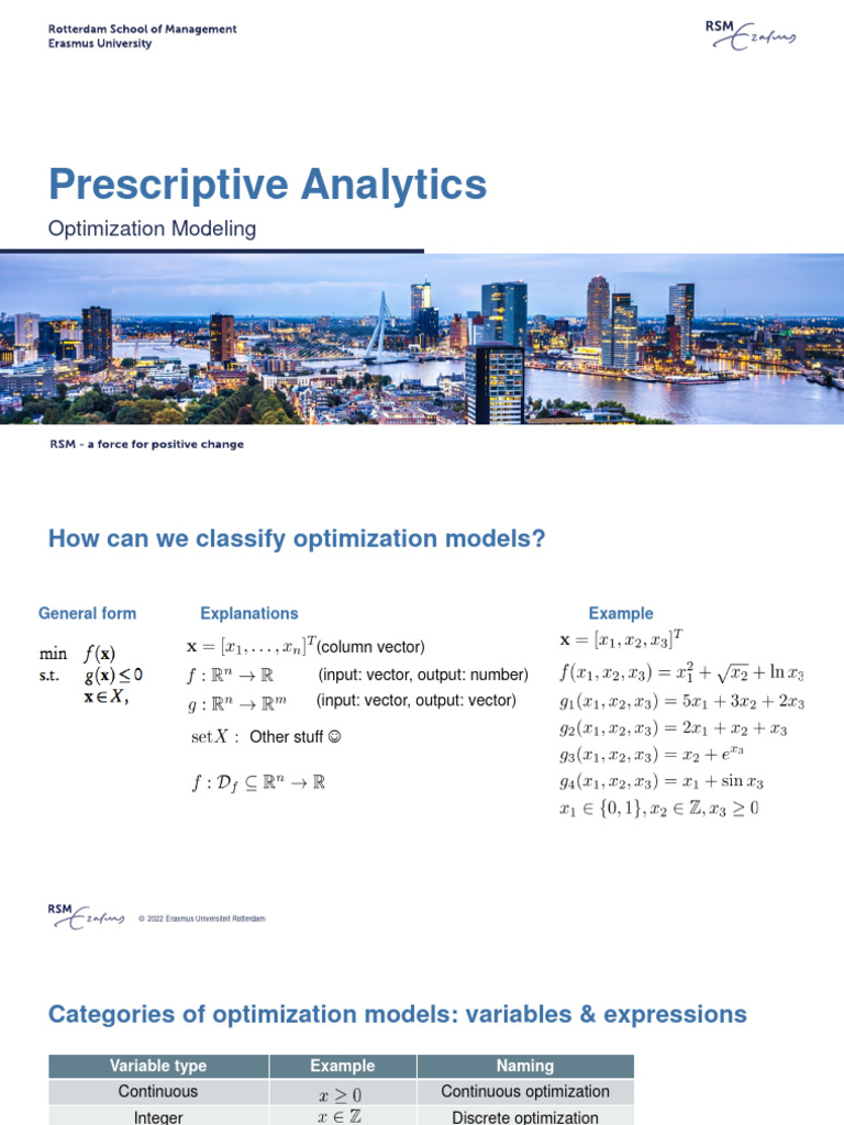 B3T1104 1ii Types of Optimization Models | PDF | Linear Programming | Nonlinear System
